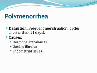 Disorders of Menstruation or Menstrual.pptx