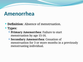 Disorders of Menstruation or Menstrual.pptx