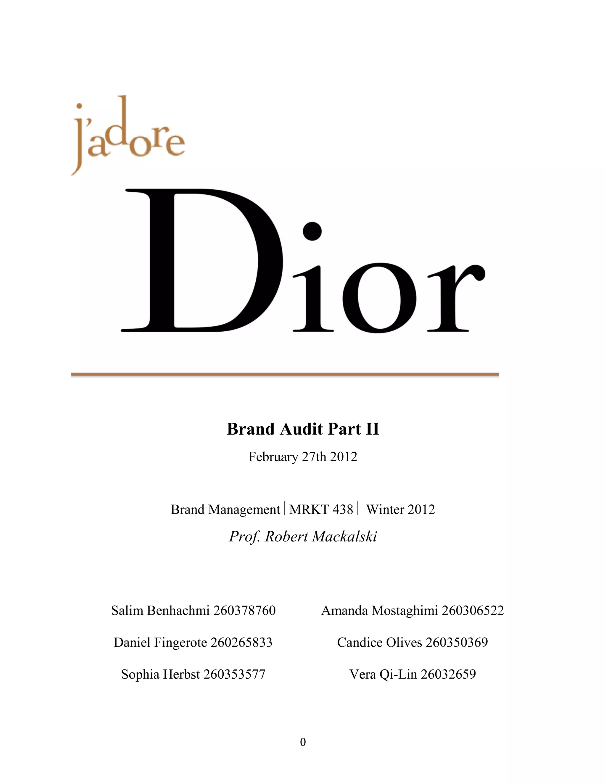 Dior final copy | PDF