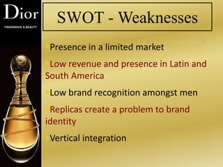 DiorSWOT analysis | PPT
