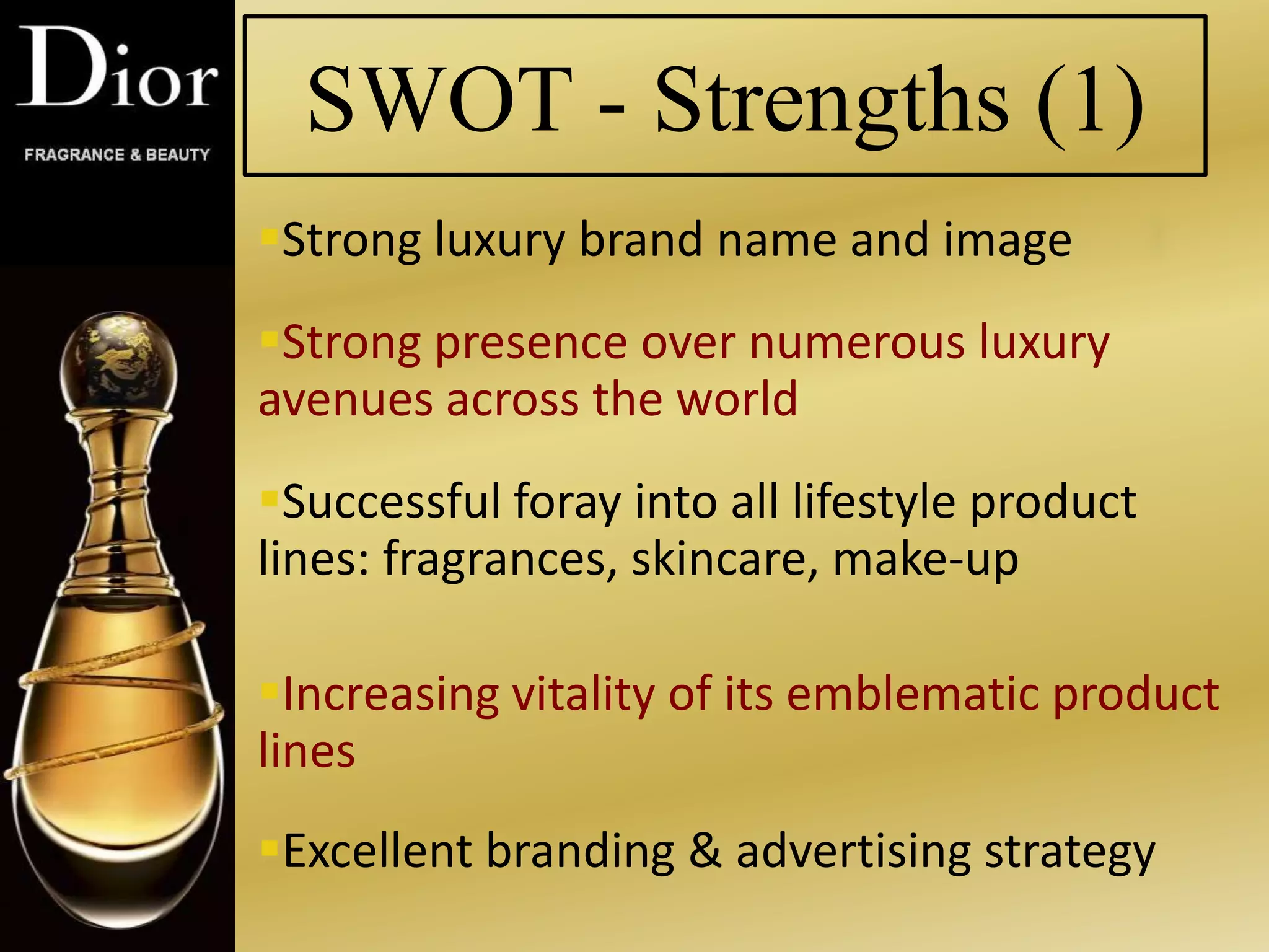Dior swot analysis | PPTX