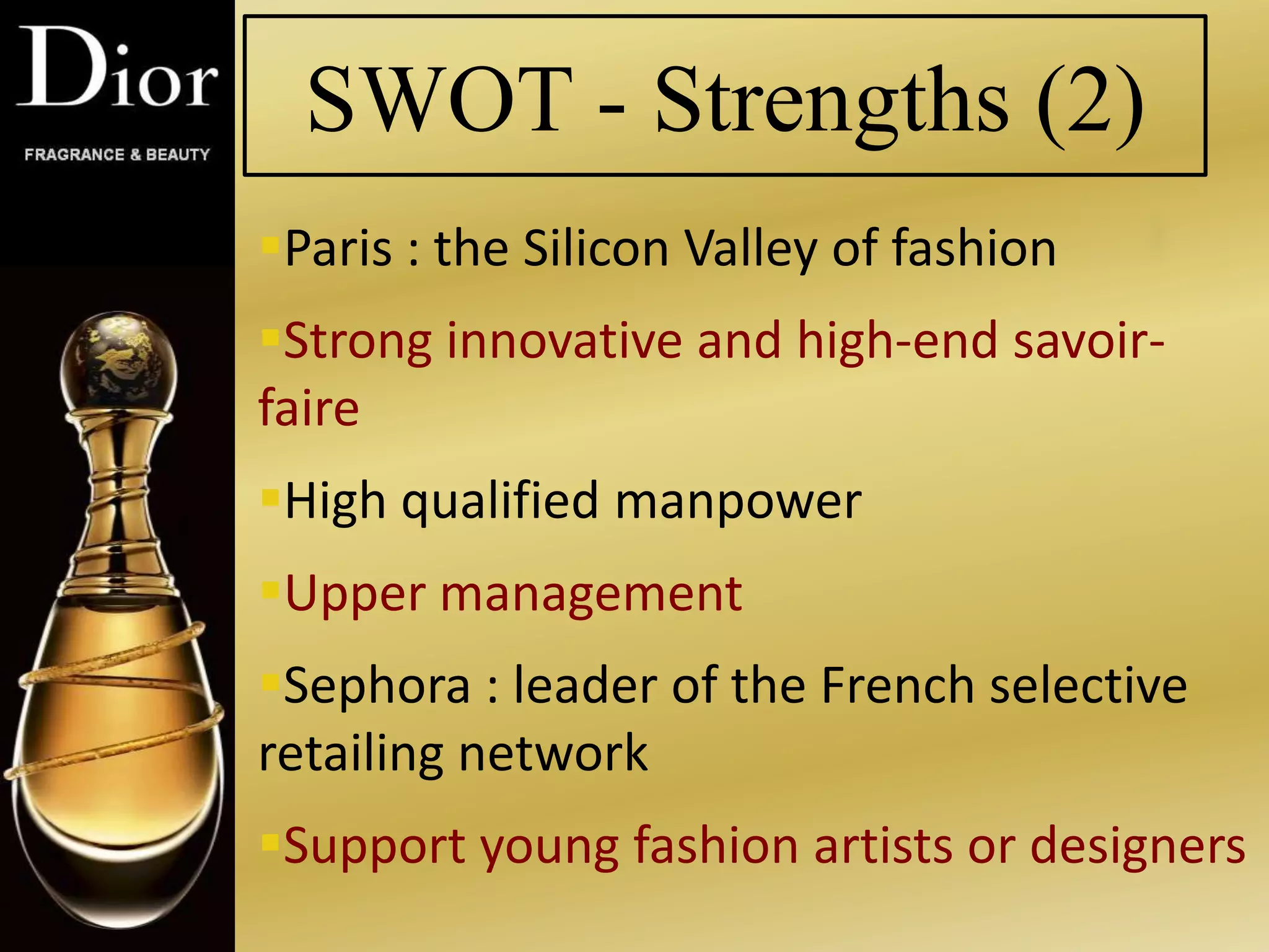 Dior swot analysis | PPTX