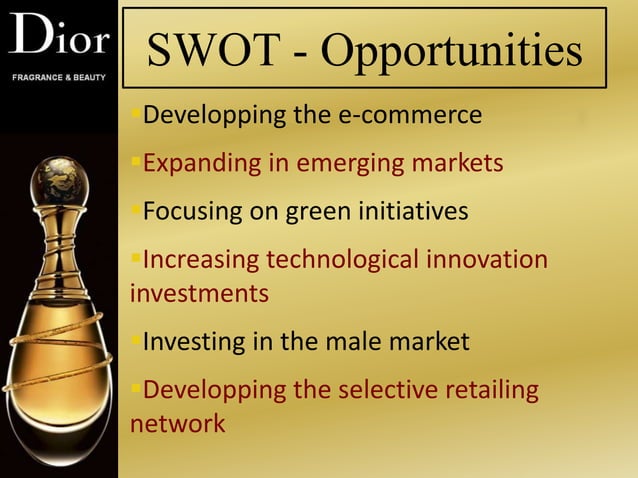 Dior swot analysis | PPTX