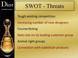 Dior swot analysis | PPTX