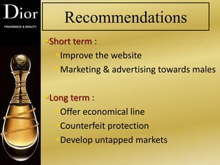 Dior swot analysis | PPTX