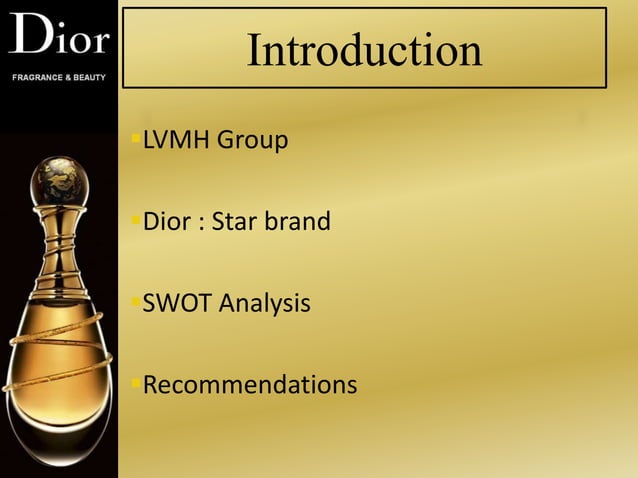 Dior swot analysis | PPTX