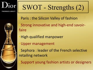 Dior swot analysis | PPTX