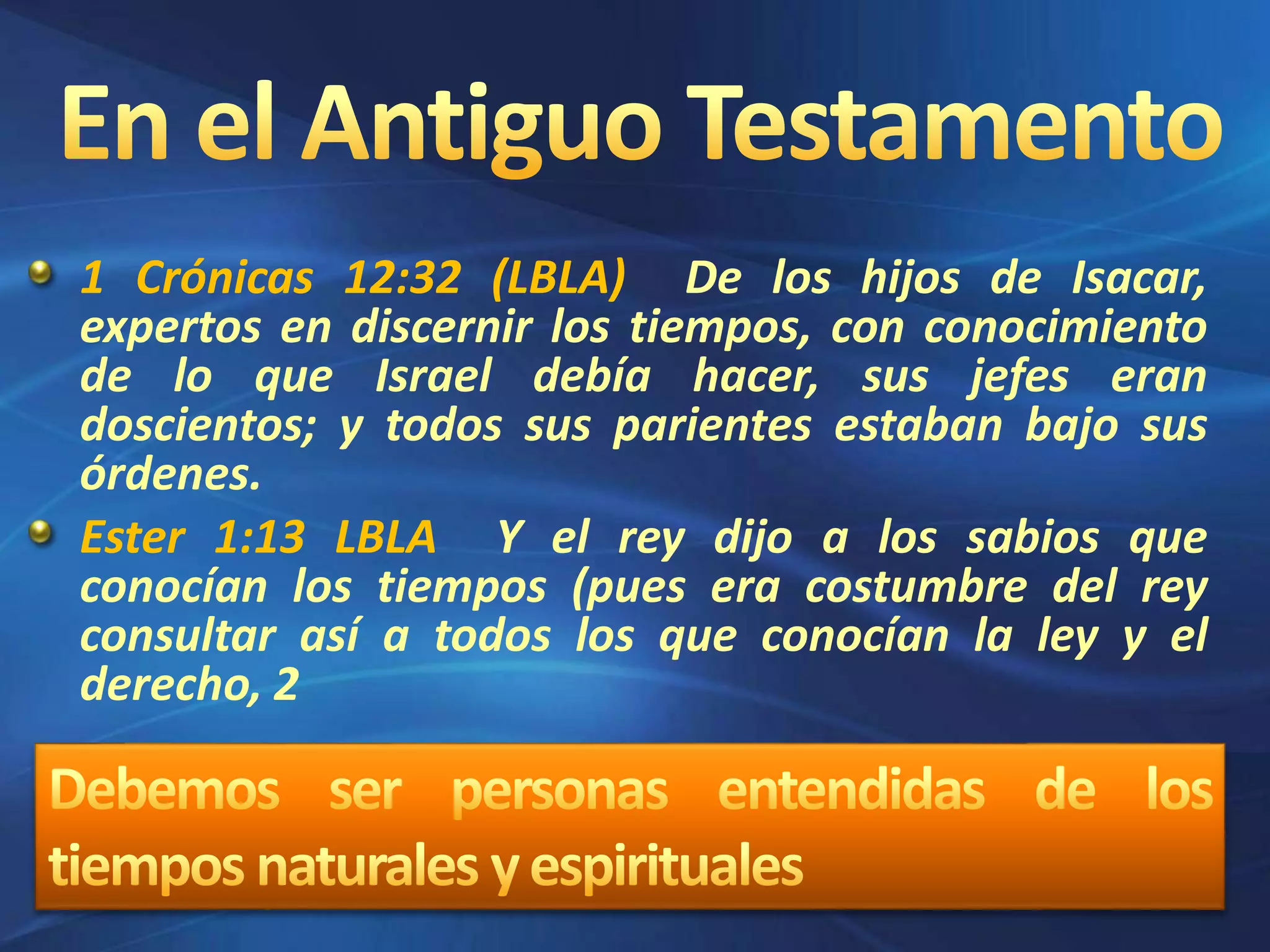 DIOS BUSCA QUE ENTIENDAS SUS TIEMPOS | PPT