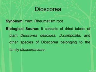 Dioscorea, Senega | PPT