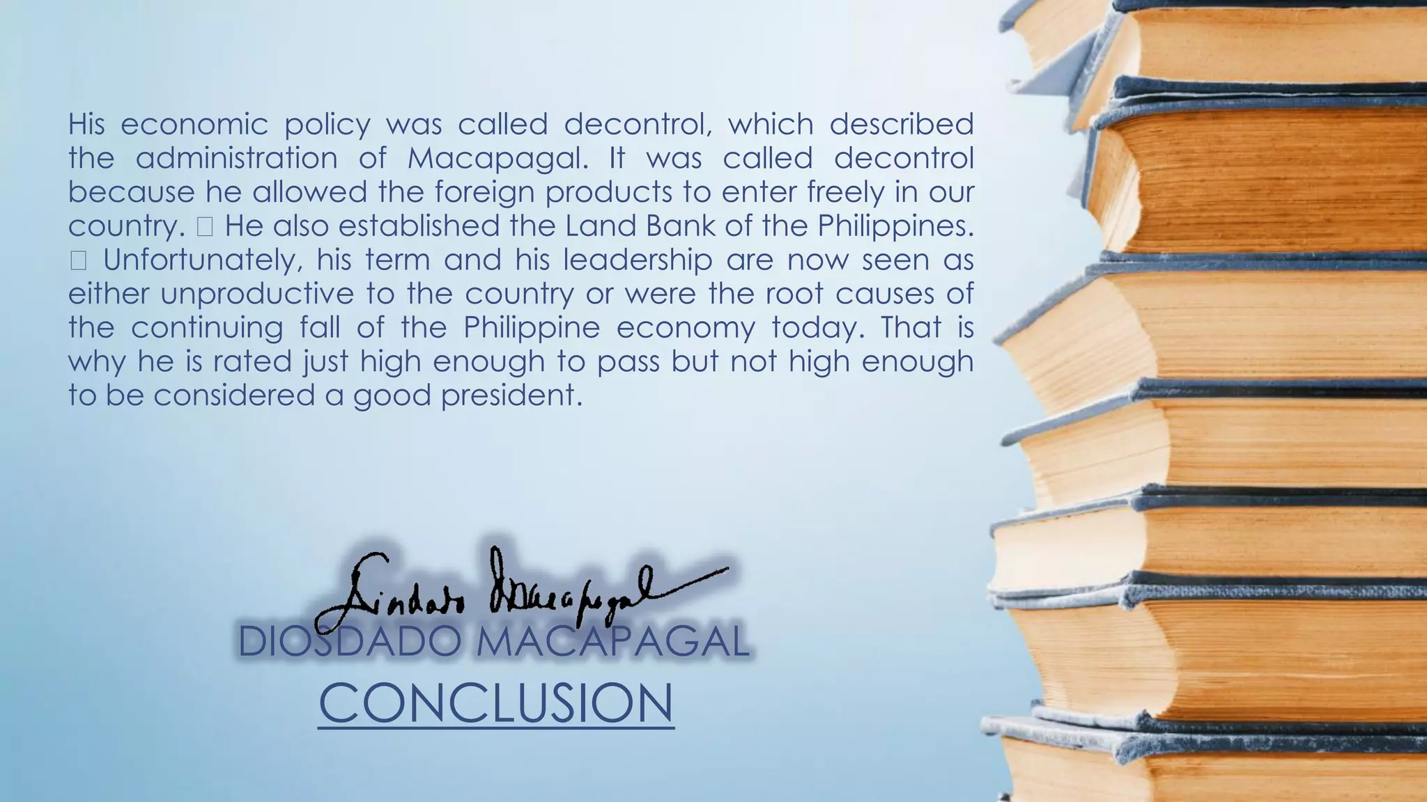 Diosdado Macapagal PPT | PDF