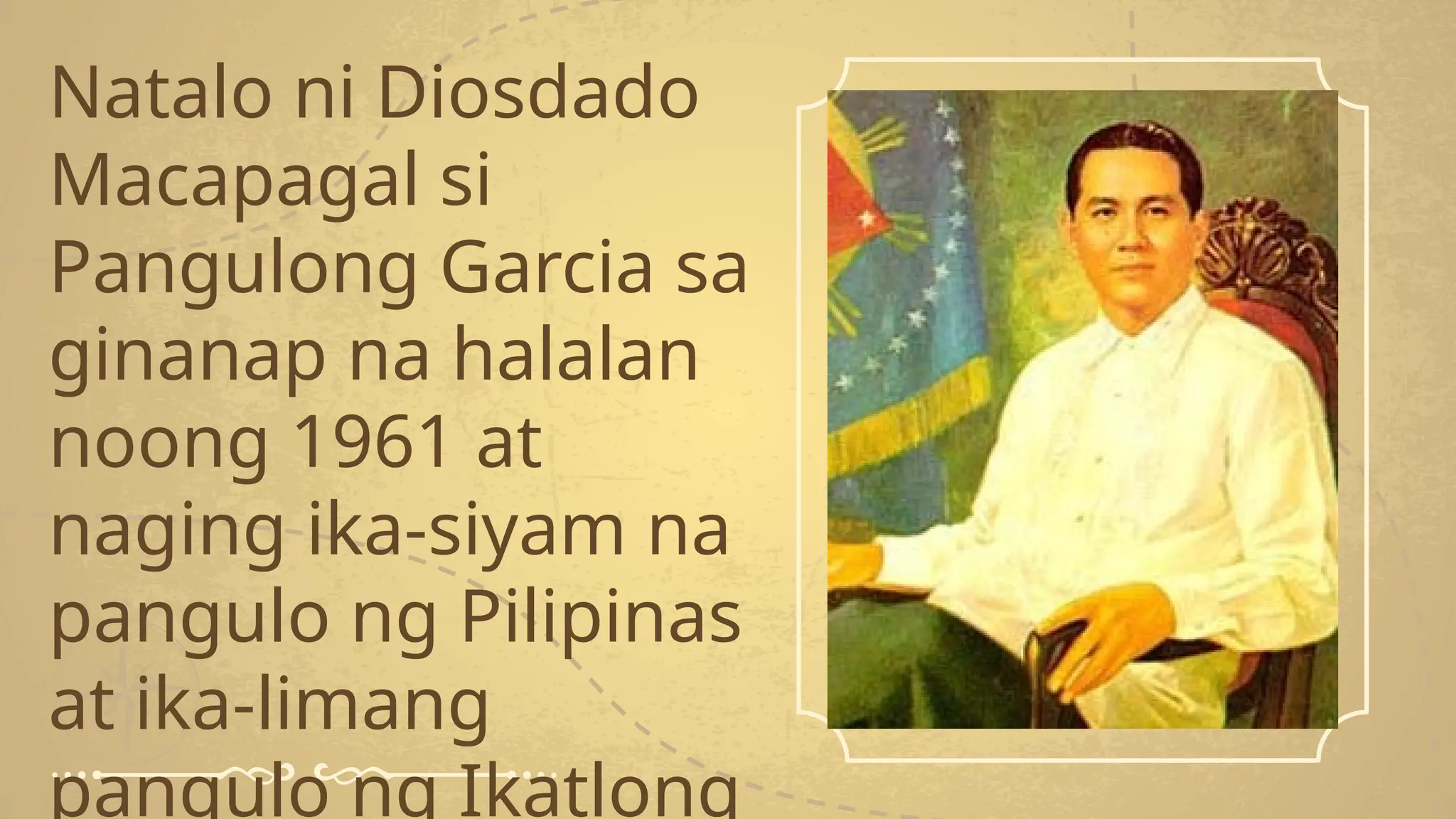 Diosdado Macapagal powerpoint presentation .pptx