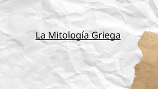 Dioses de la mitología en todos los contextos | PPT