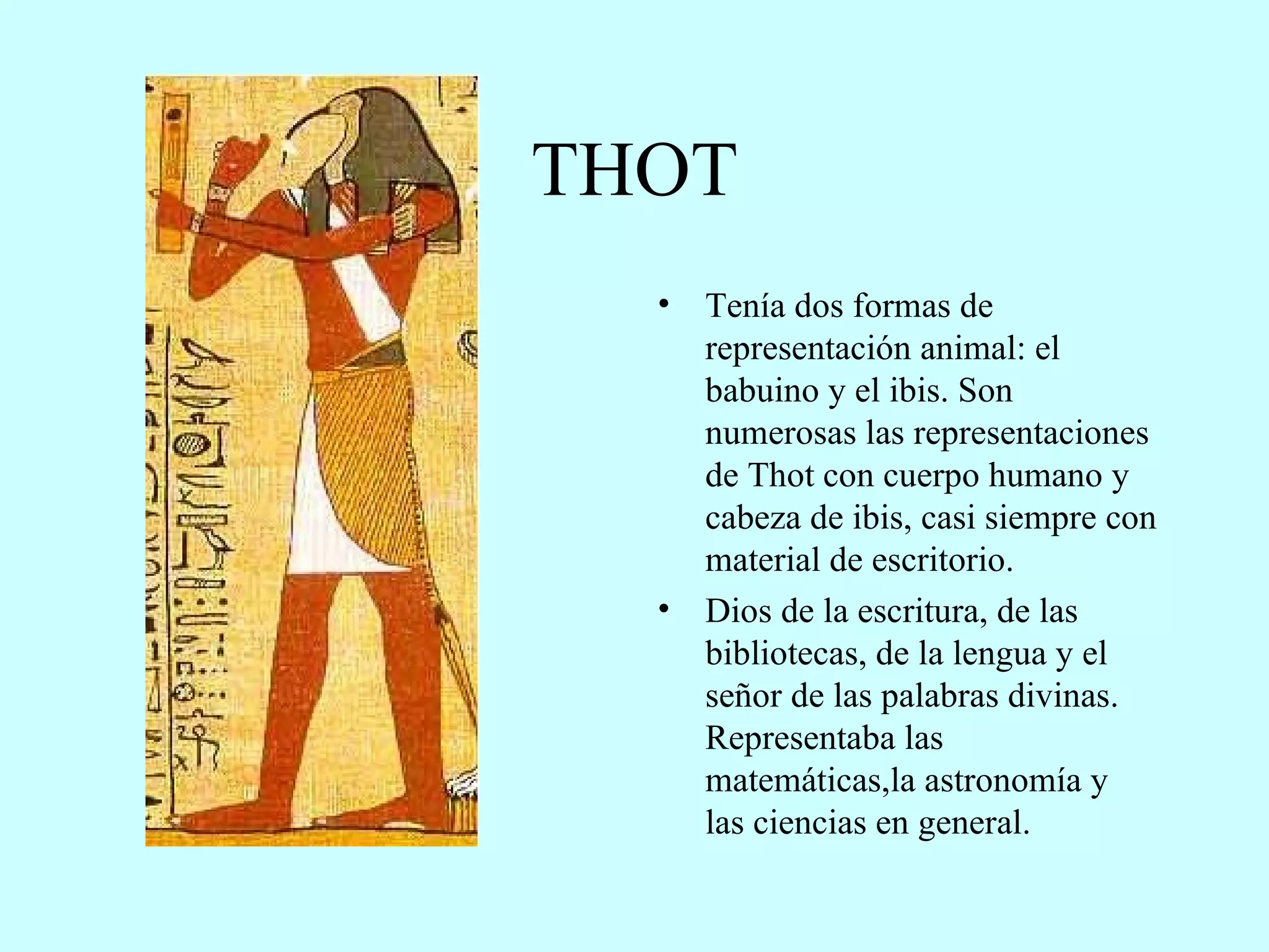 Dioses de la mitología egipcia | PPT
