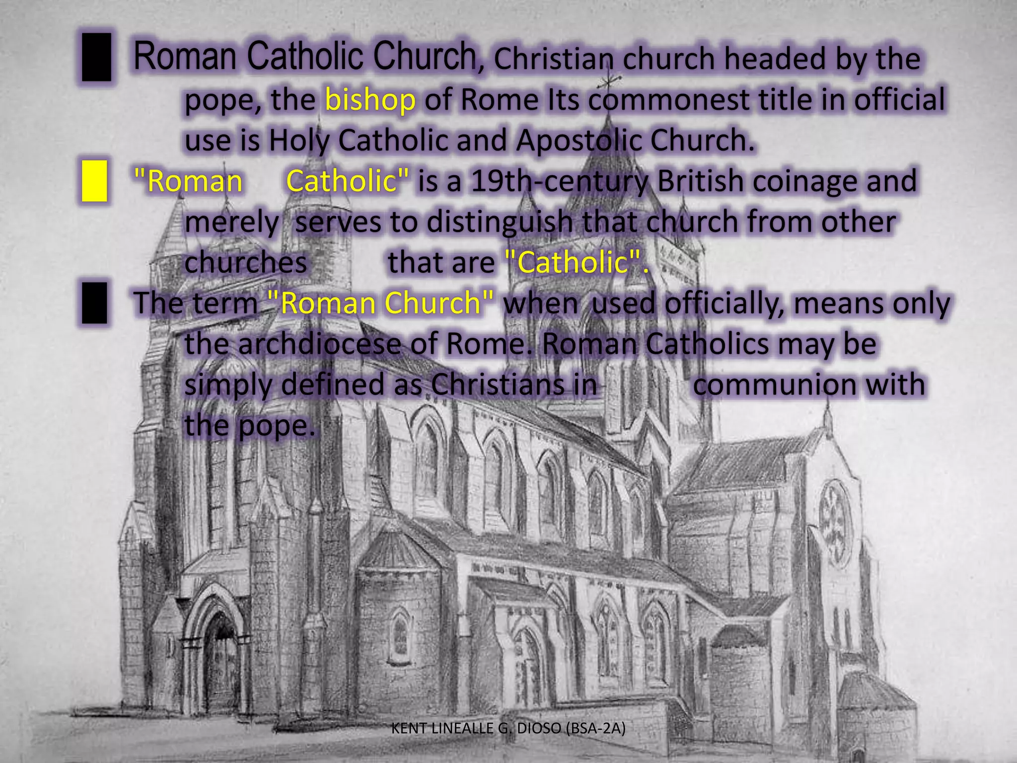 Doctrine of Roman Catholic Church | PPTX