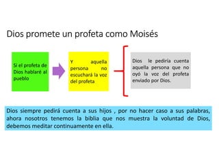 Dios promete un profeta como Moisés | PDF
