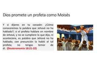 Dios promete un profeta como Moisés | PDF