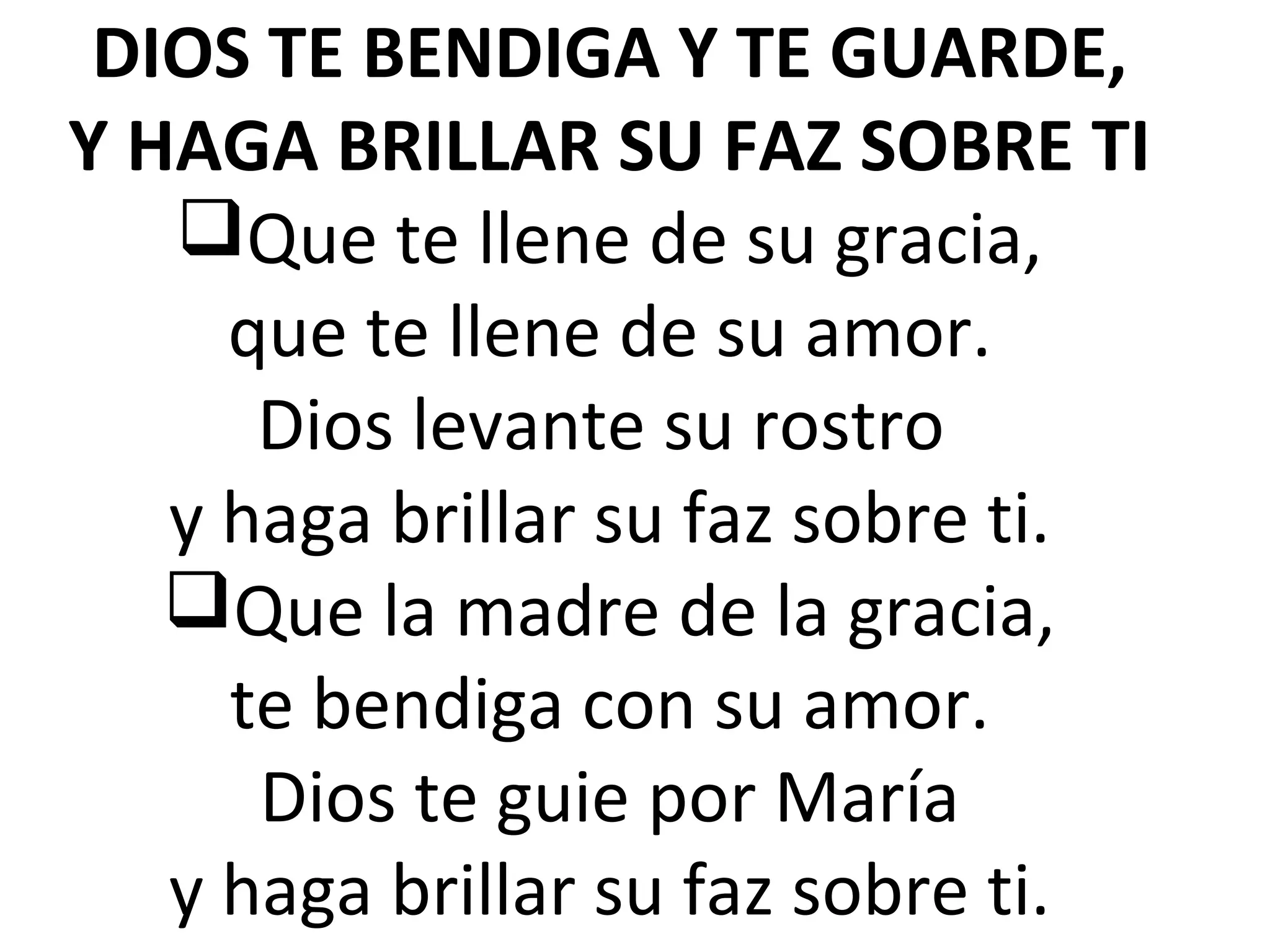Dios te bendiga | PPS