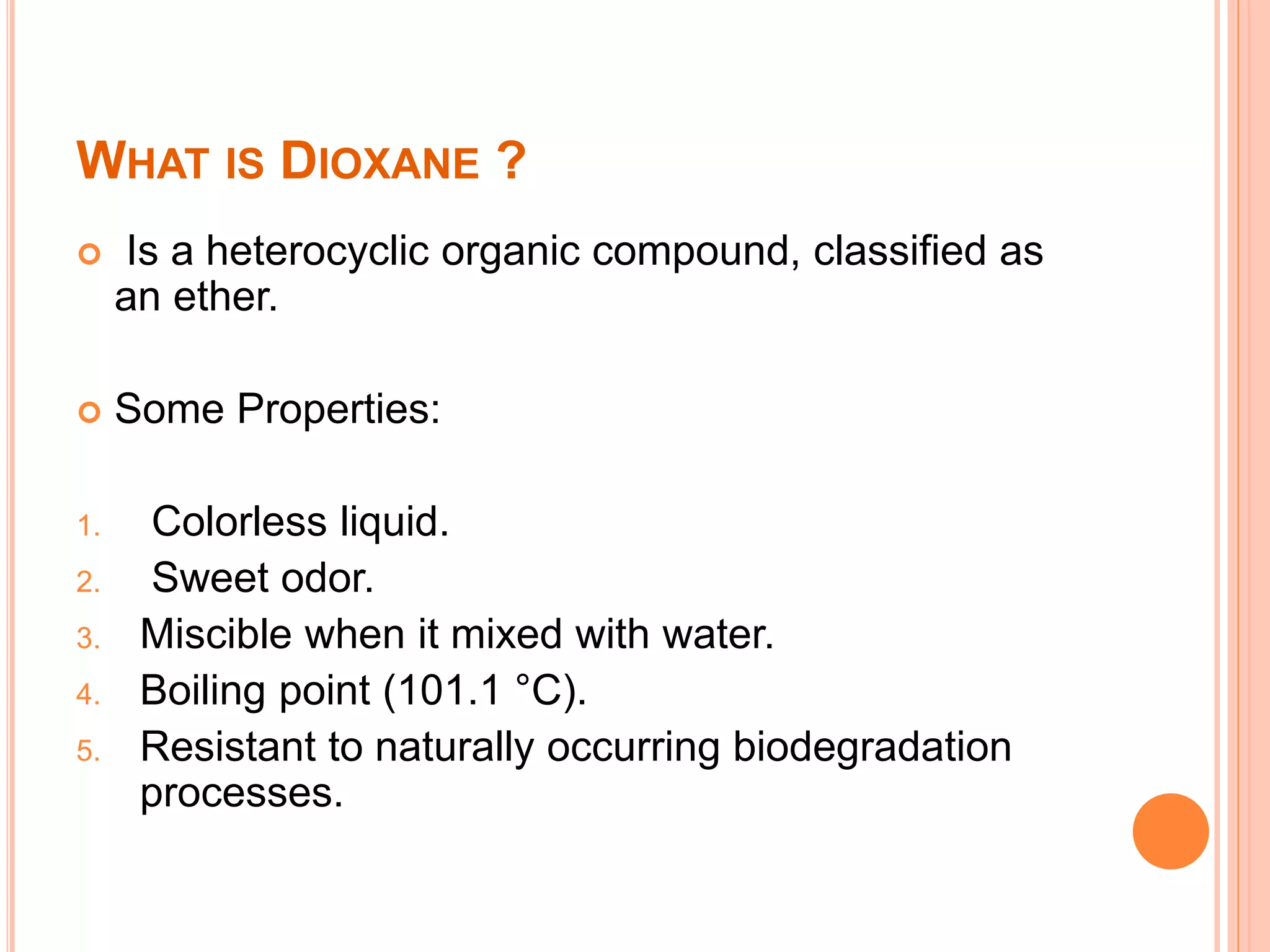 Dioxane | PPTX