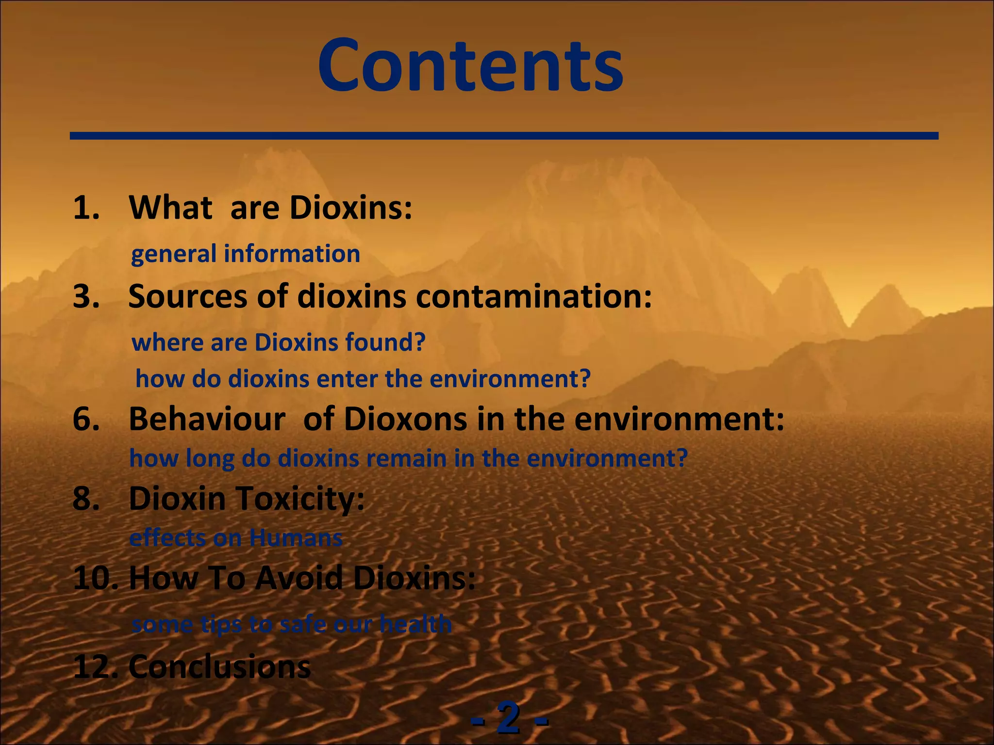 Dioxin Exposure And Health | PPT