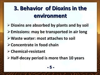 Dioxin Exposure And Health | PPT