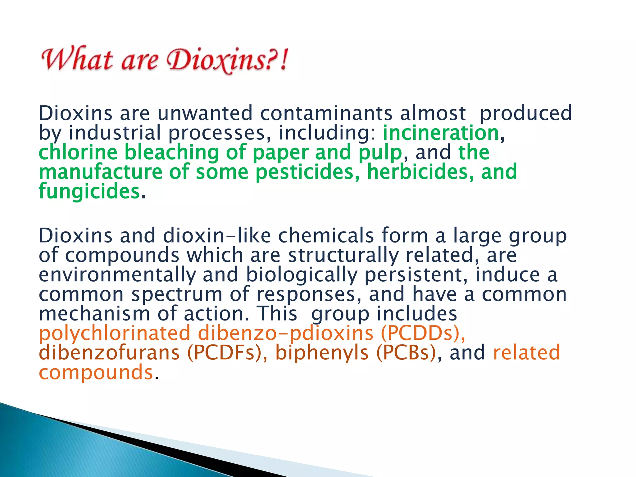 Dioxins | PPTX