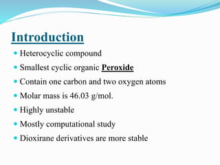 Dioxirane | PPTX | Chemistry | Science