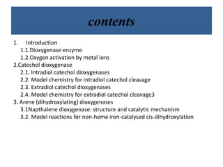 Dioxygenase enzymes | PPTX