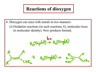 Dioxygen complexes, dioxygen as ligand | PPT