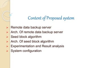seed block algorithm | PPT