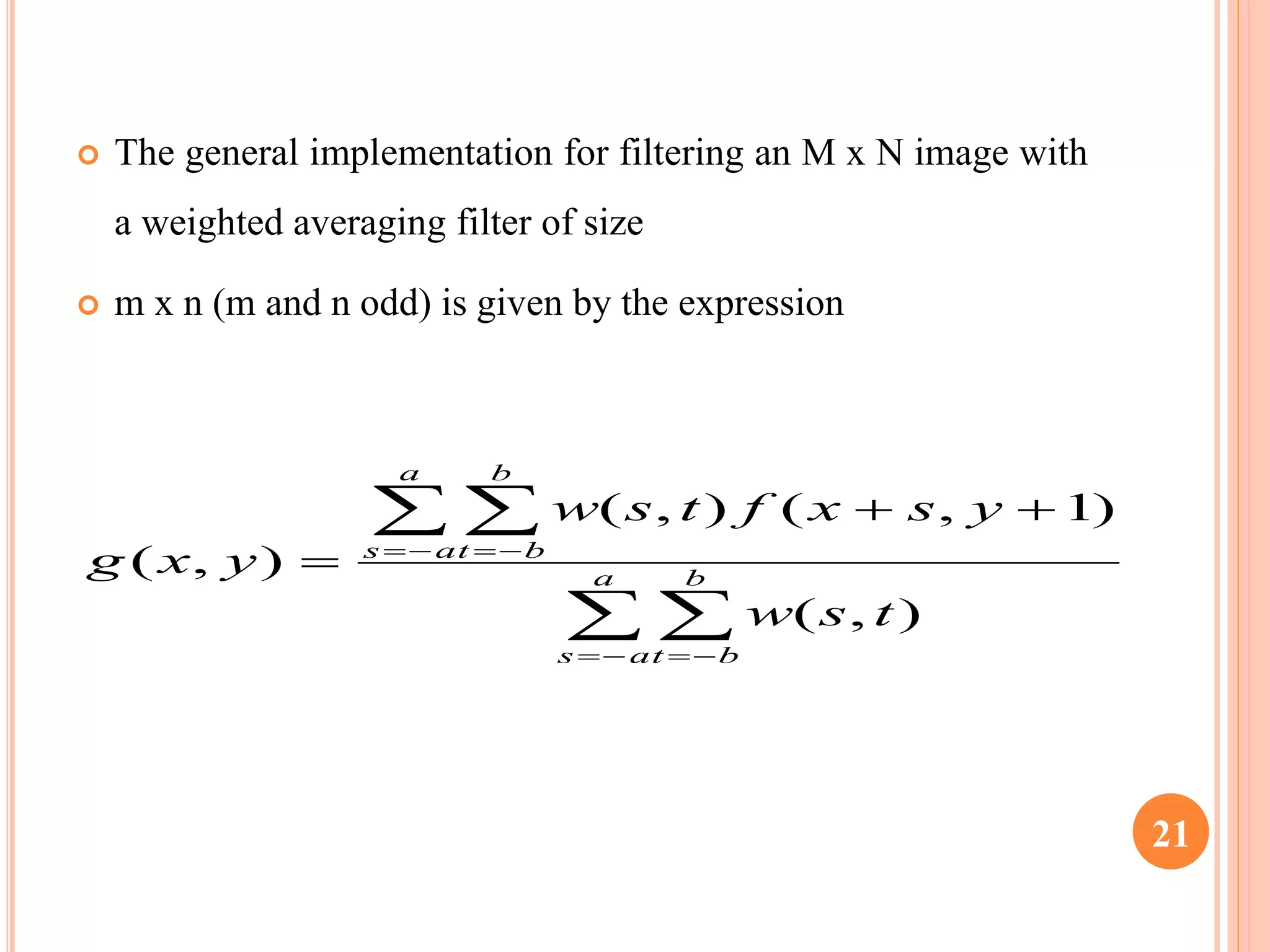 Image filtering in Digital image processing | PPTX