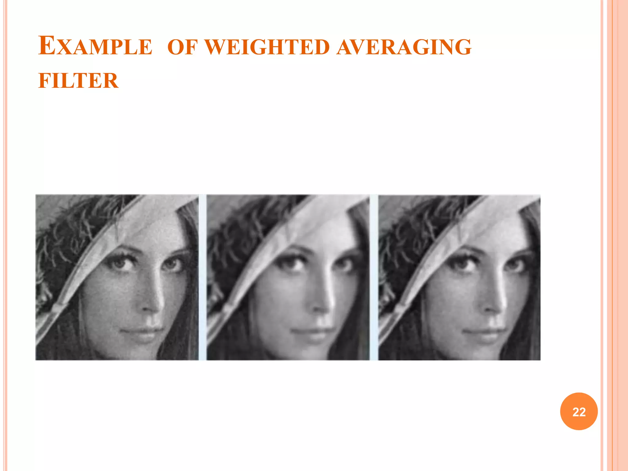 Image filtering in Digital image processing | PPTX