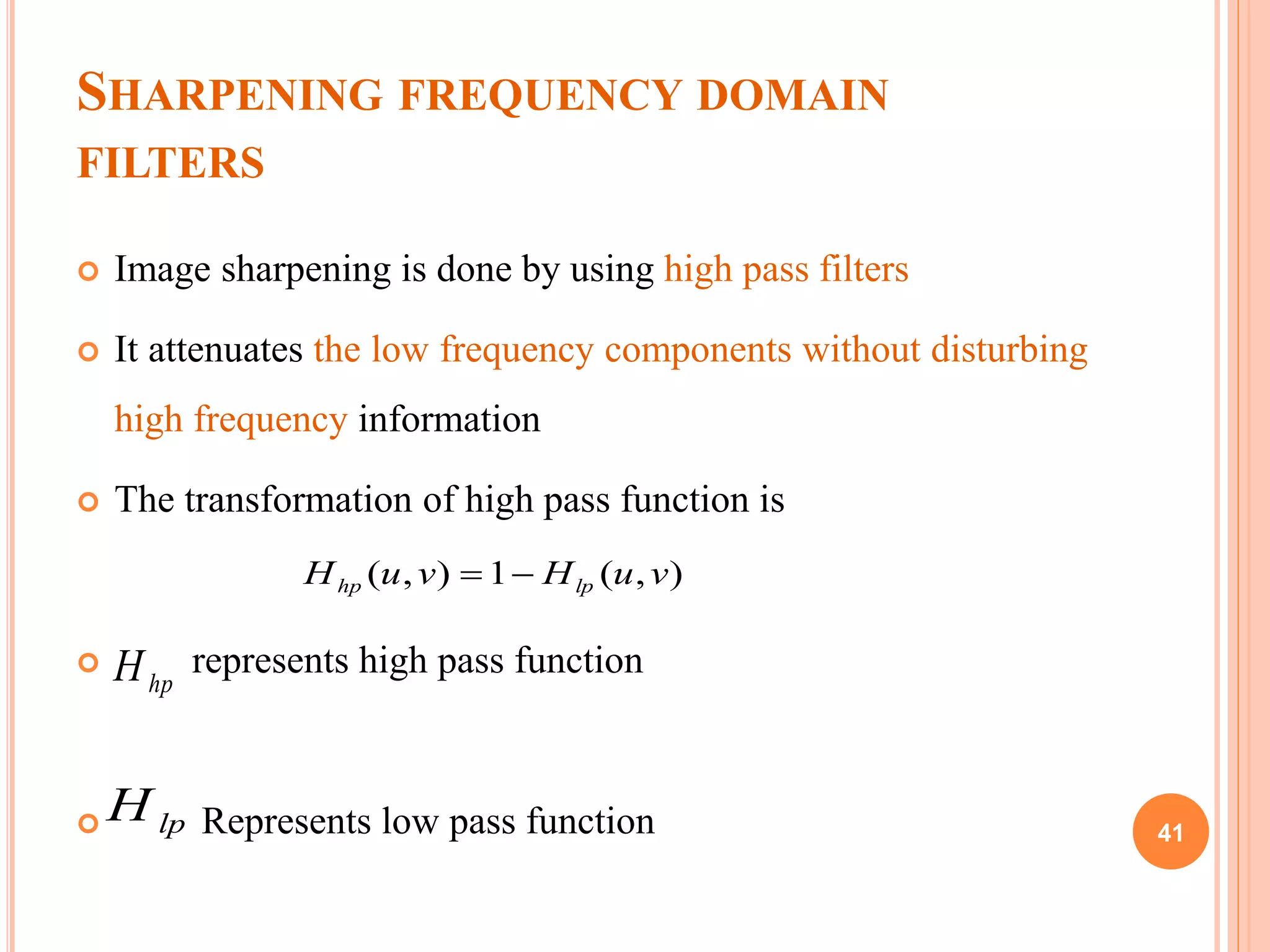 Image filtering in Digital image processing | PPTX
