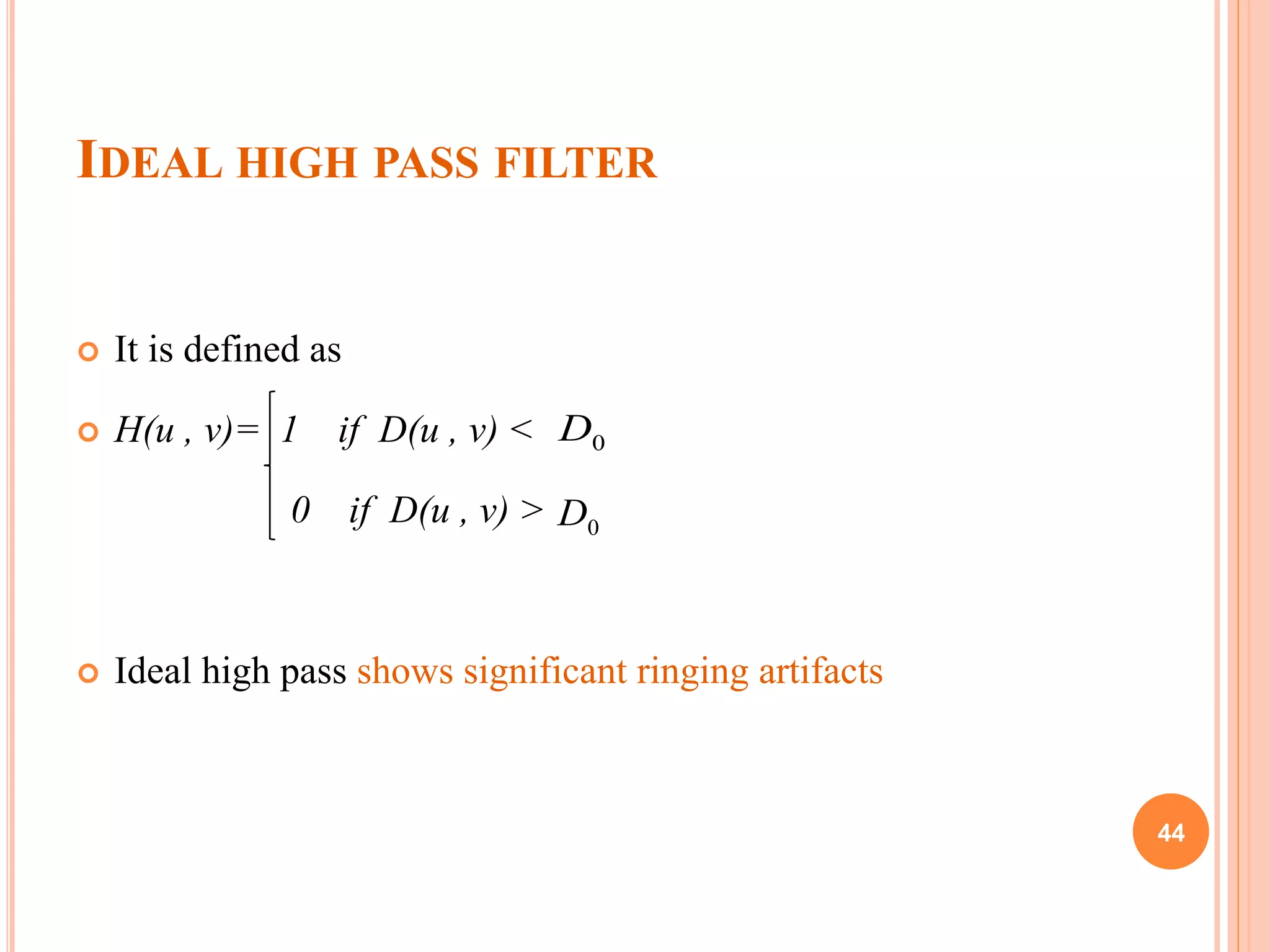 Image filtering in Digital image processing | PPTX