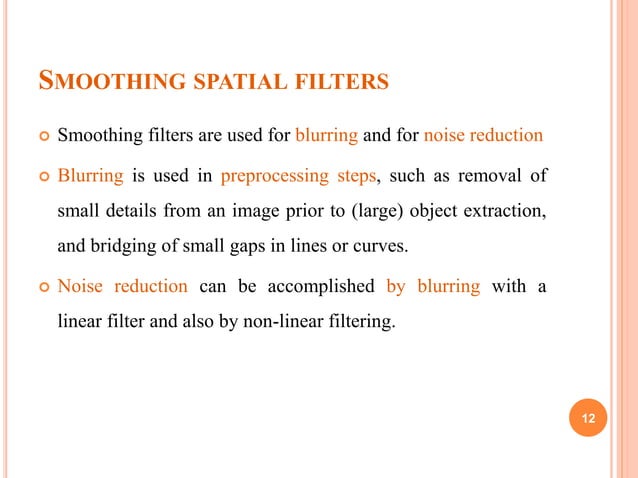Image filtering in Digital image processing | PPTX