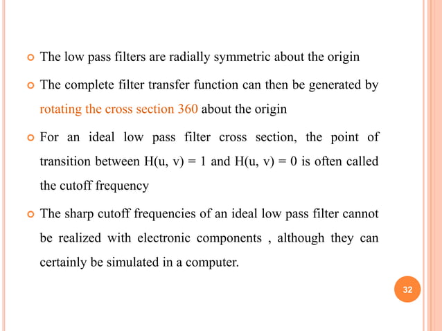 Image filtering in Digital image processing | PPTX