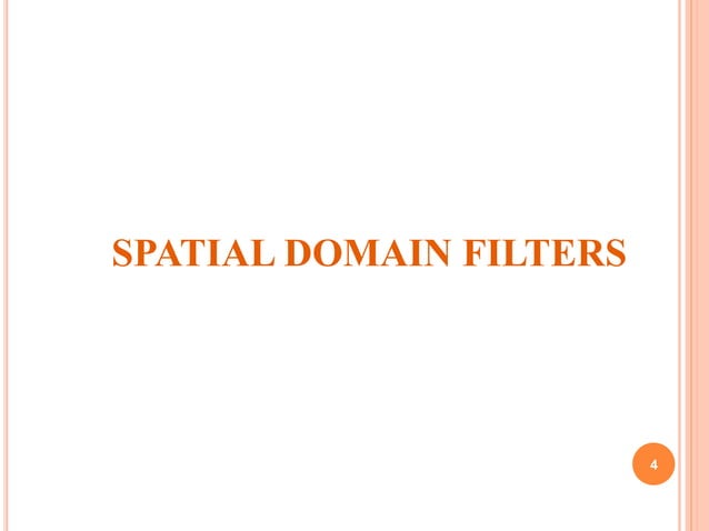 Image filtering in Digital image processing | PPTX