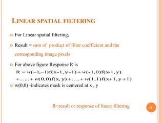 Image filtering in Digital image processing | PPTX
