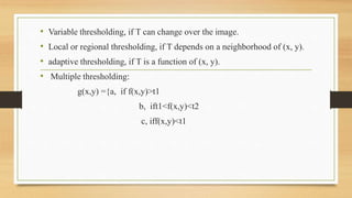 Digital Image Processing | PPTX
