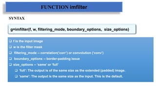 Intensity Transformation Functions of image with Matlab | PPT | Download Gratuito