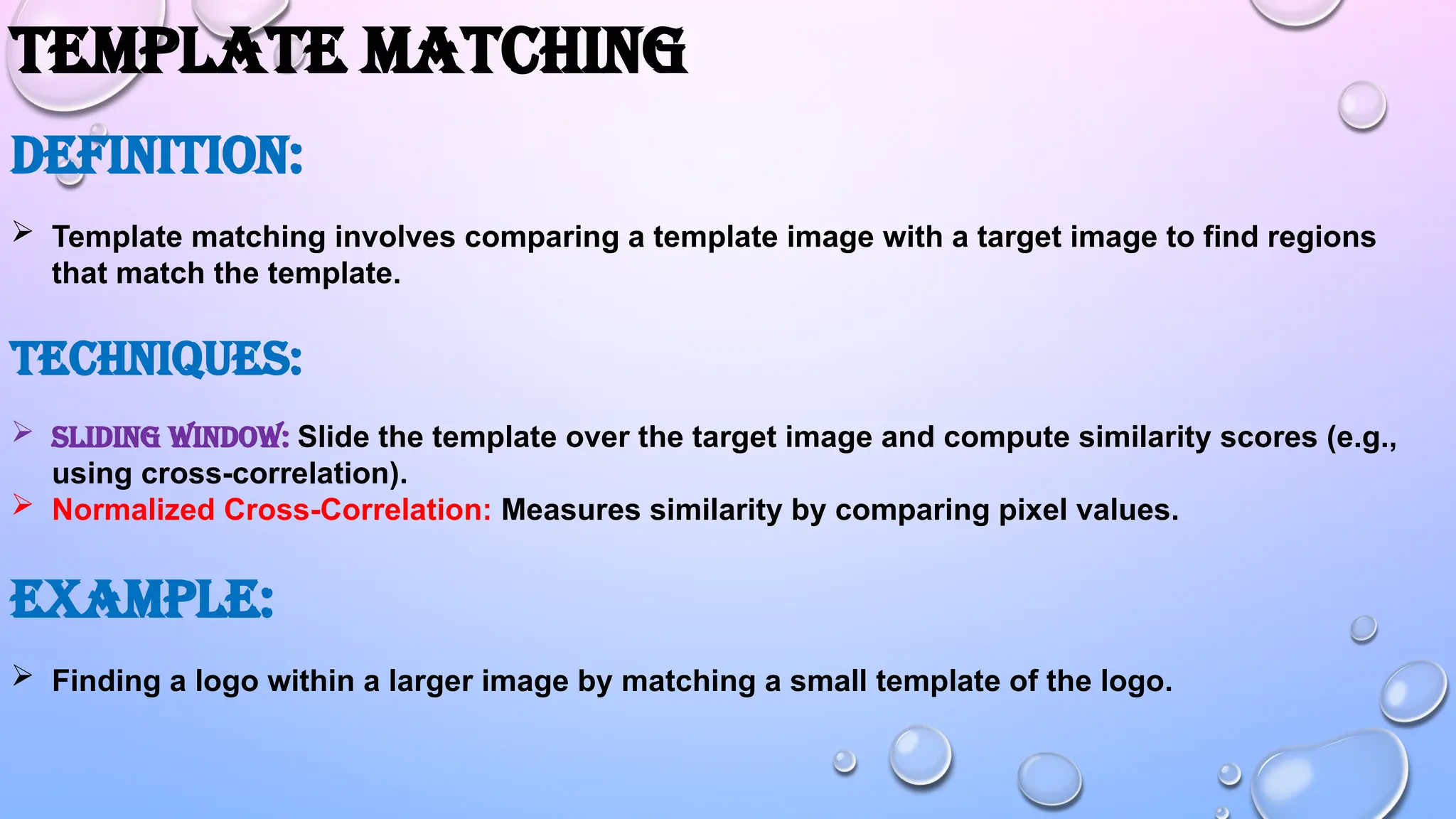 recognization based on matching in digital image processing | PPTX