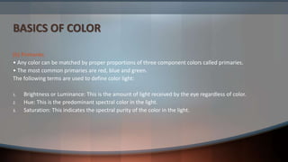 Dip color image processing | PPTX