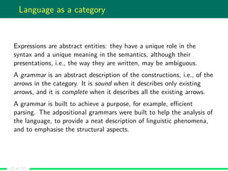 Constructive Adpositional Grammars, Formally | PPT