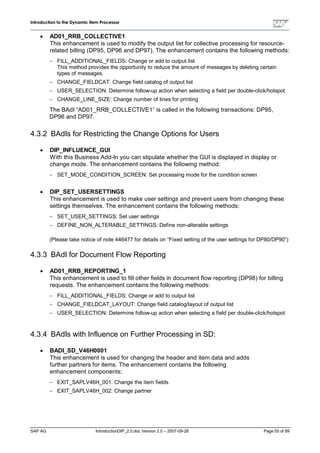 Dip profiles-documentation | PDF
