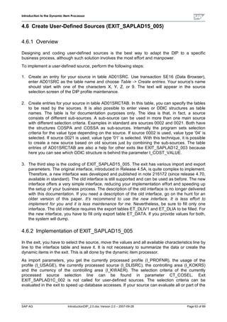 Dip profiles-documentation | PDF