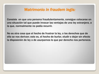 El Derecho Internacional Privado y el Derecho de Familia | PPTX