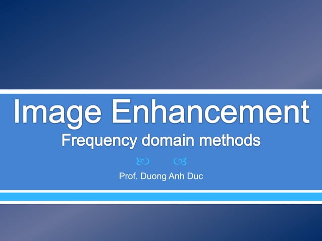 Frequency domain methods | PPTX | Physics | Science