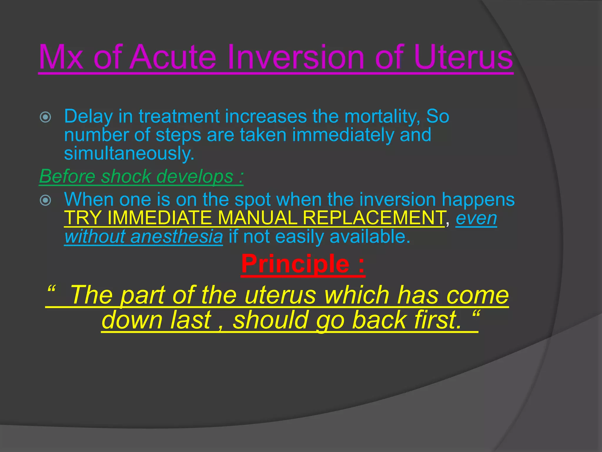 Inversion Of Uterus | PPTX