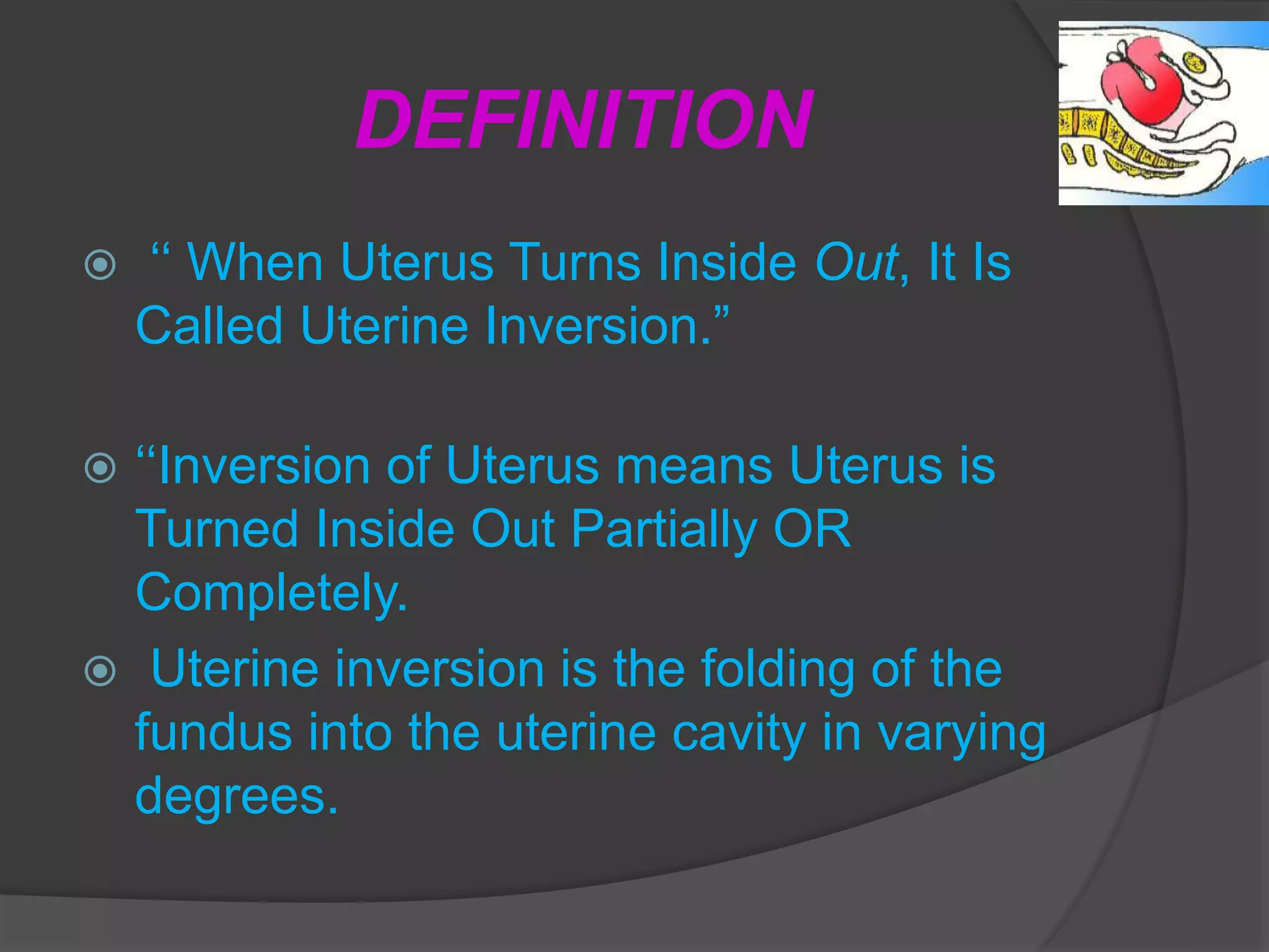 Inversion Of Uterus | PPTX