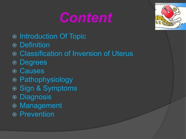 Inversion Of Uterus | PPTX | Pregnancy | Reproductive Health