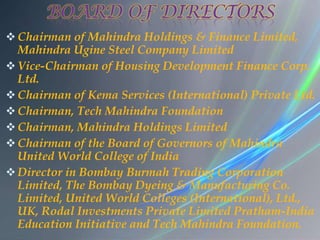 keshub mahindra | PPT